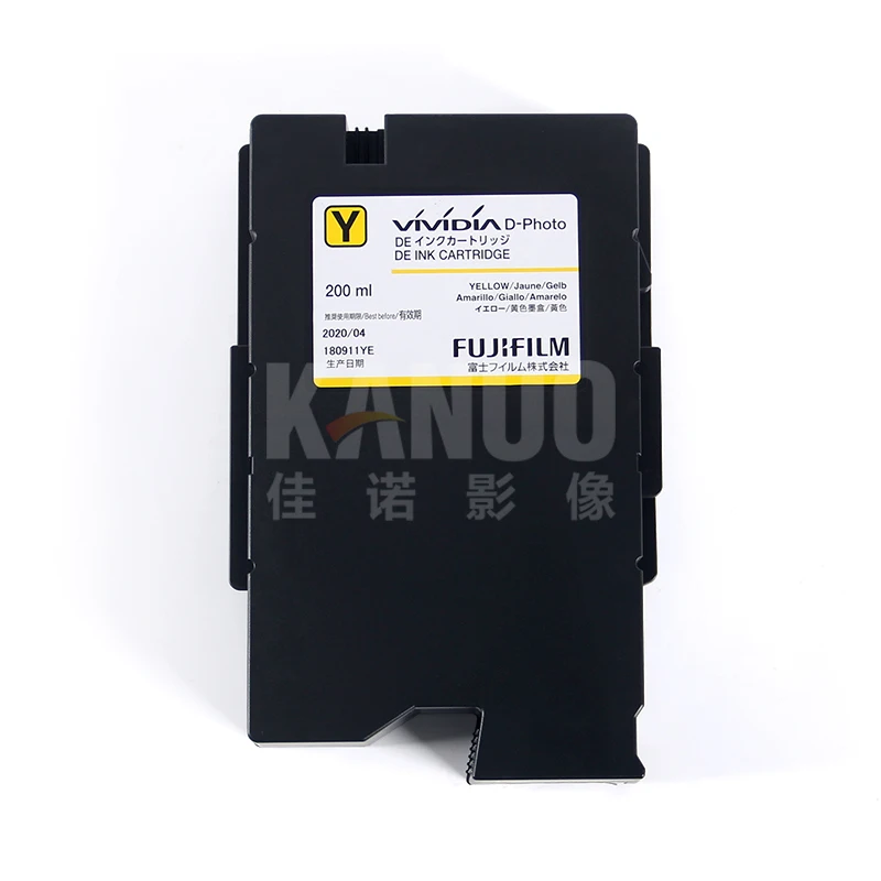 200ml Yellow Fuji Frontier DE100 Printer Original Ink Cartridge ...