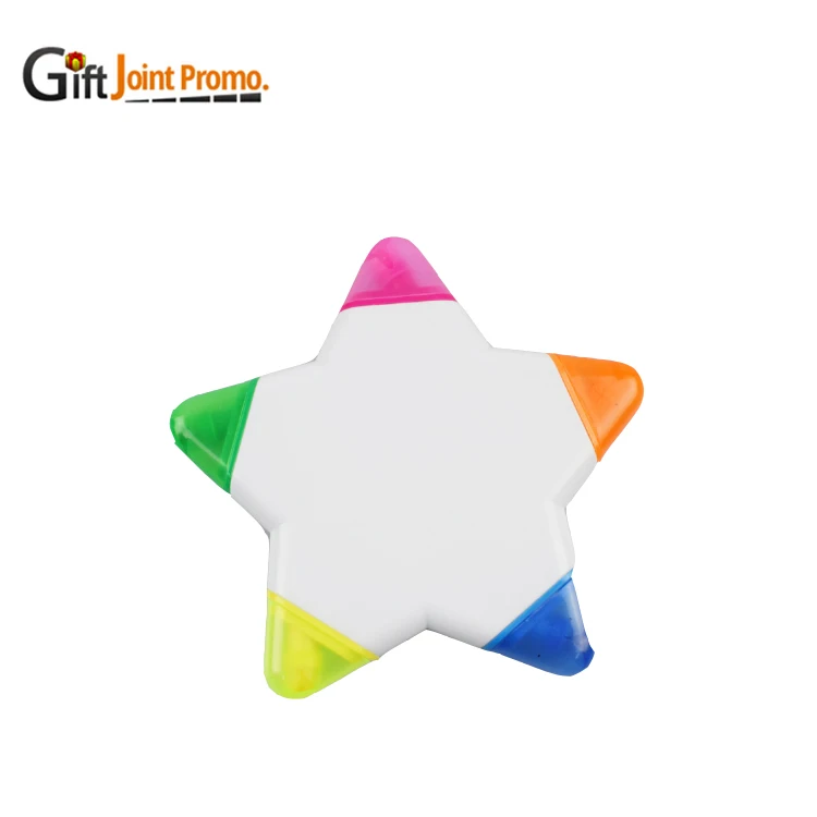 Multi Colored Star Marker Highlighter Pen - Promotional