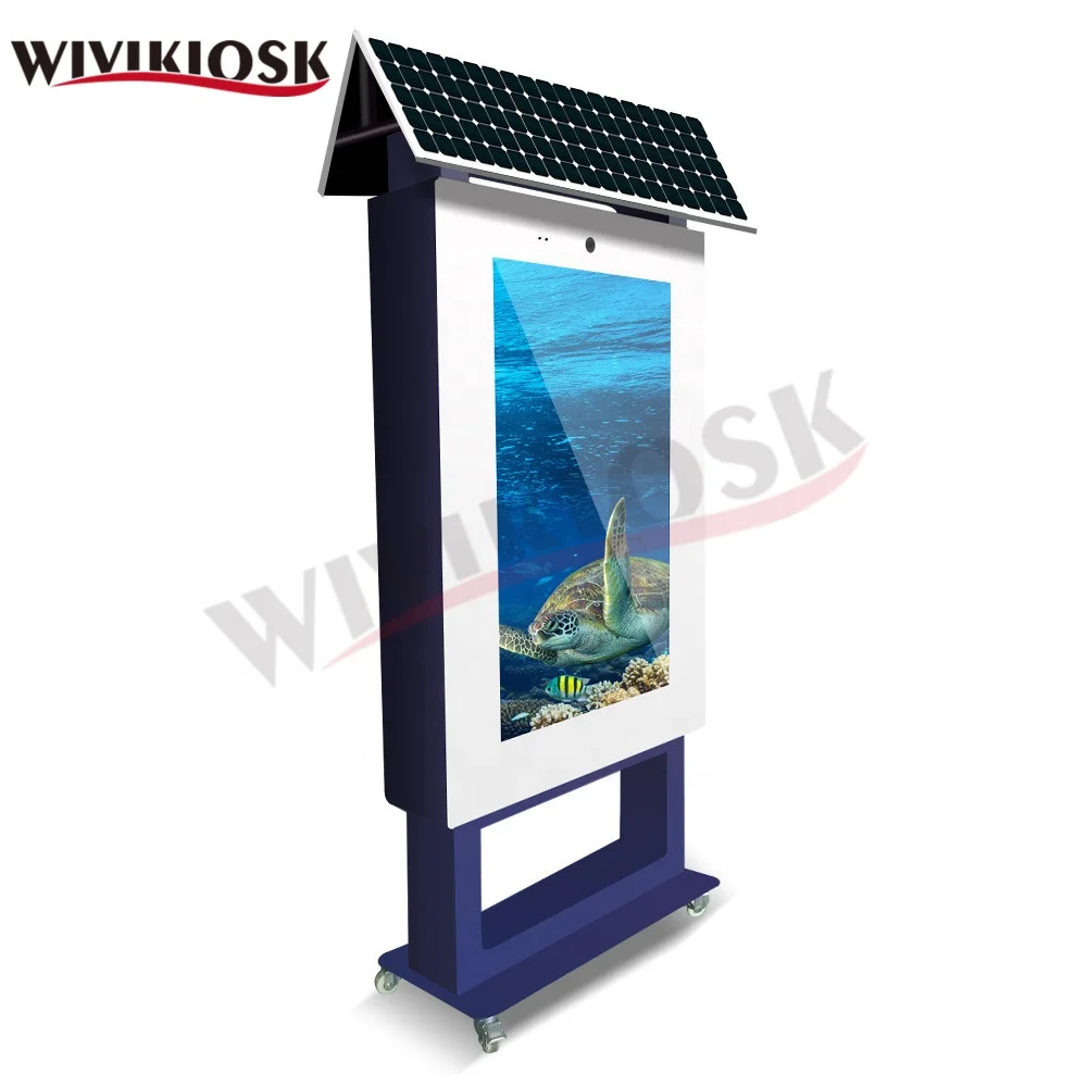 Solar Power Waterproof Dustproof Touch Screen Kiosk