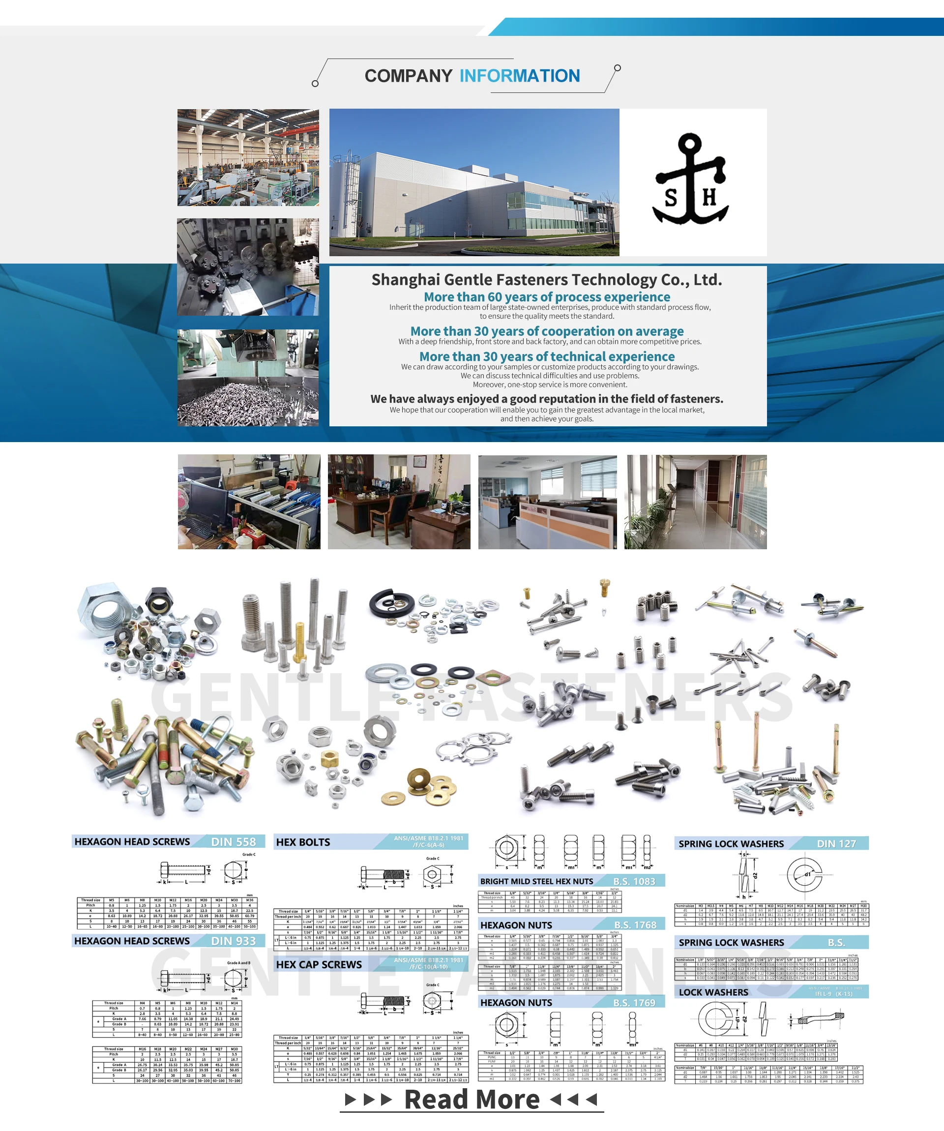 Shanghai Gentle Fasteners Technology Co., Ltd. - Bolt, Nut