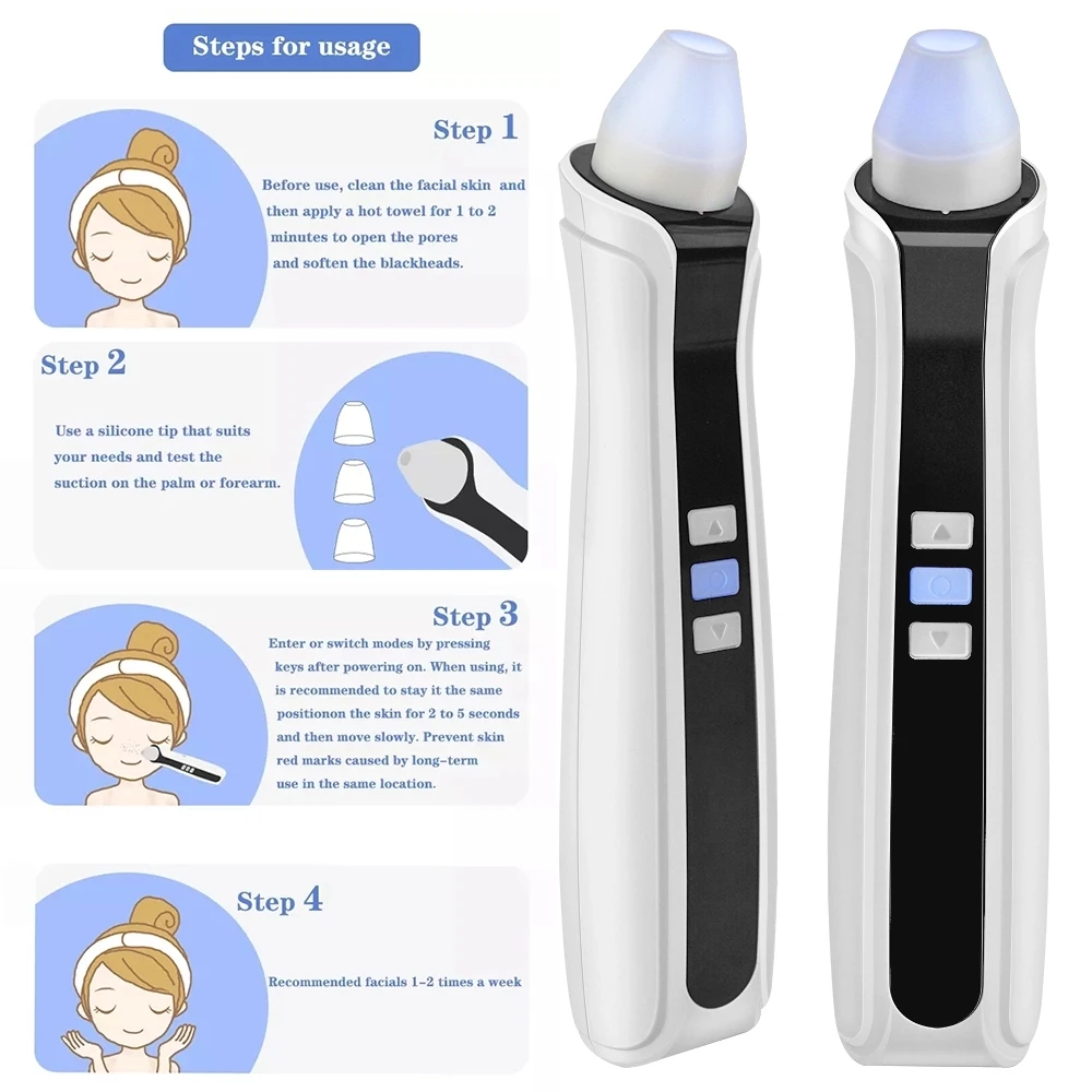 2021 Trending Beauty Instrument Facial Pore Cleanser Pimple Sucker ...
