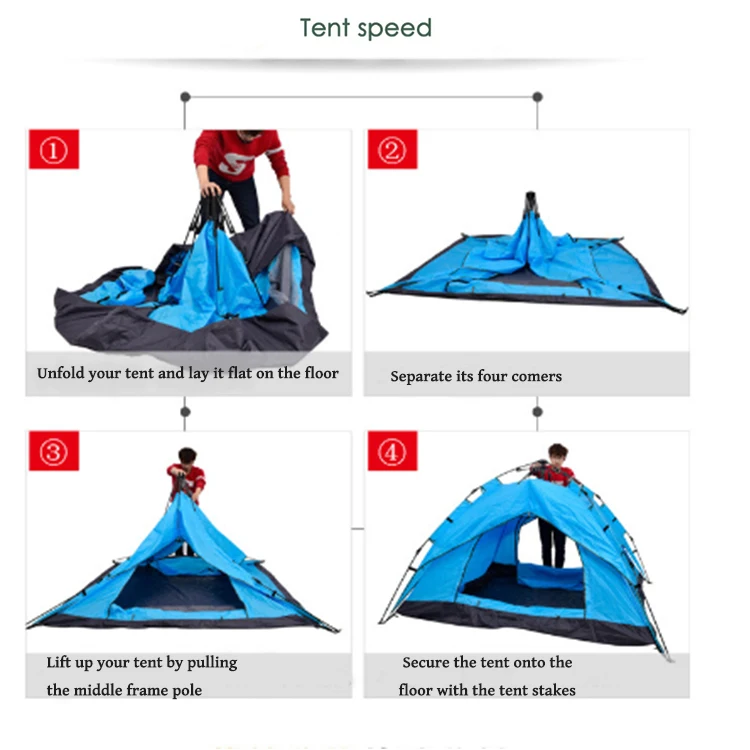 Unique Quick Opening Outdoor Automatic Camping Trap Tent - Buy Portable ...