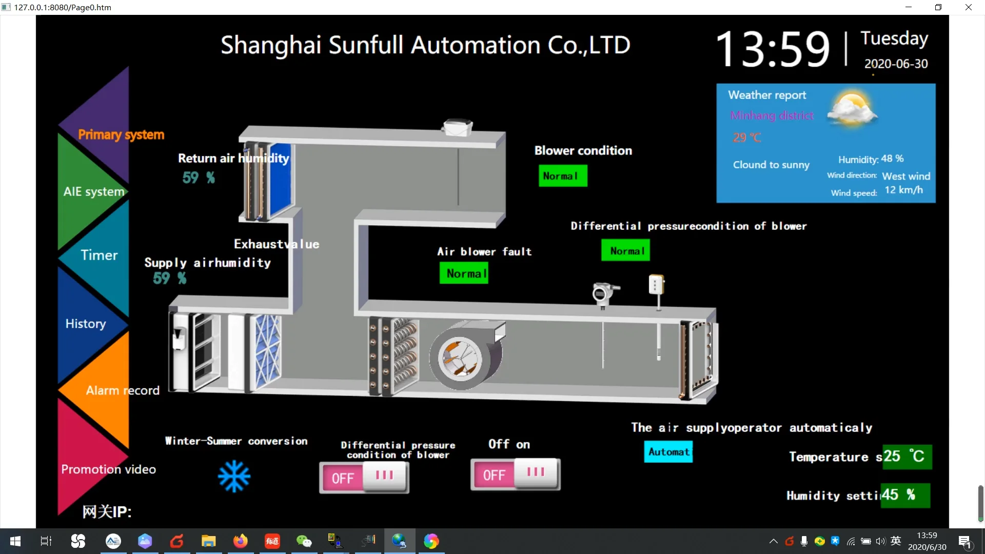 Iot Gateway 7" Tft Hmi Touch Screen For The Building Control With 4g ...