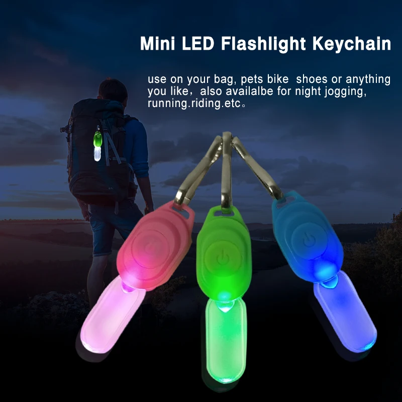 Custom Safety Warning Decoration Backpack Mini Led Zip Light - Buy Mini ...