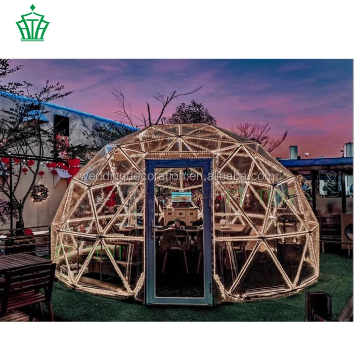 4m Igloo Geodesic Restaurant - Clear Transparent Dome Tent