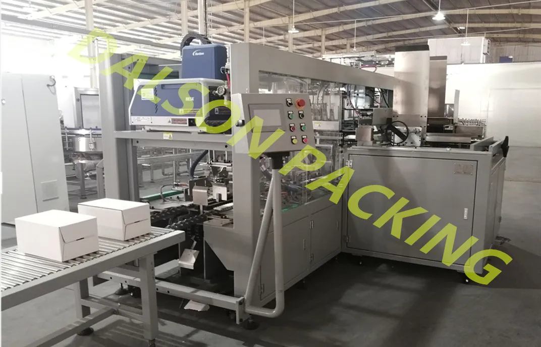 Wraparound Case Packer for Soy Milk Cartons - Efficient & Reliable