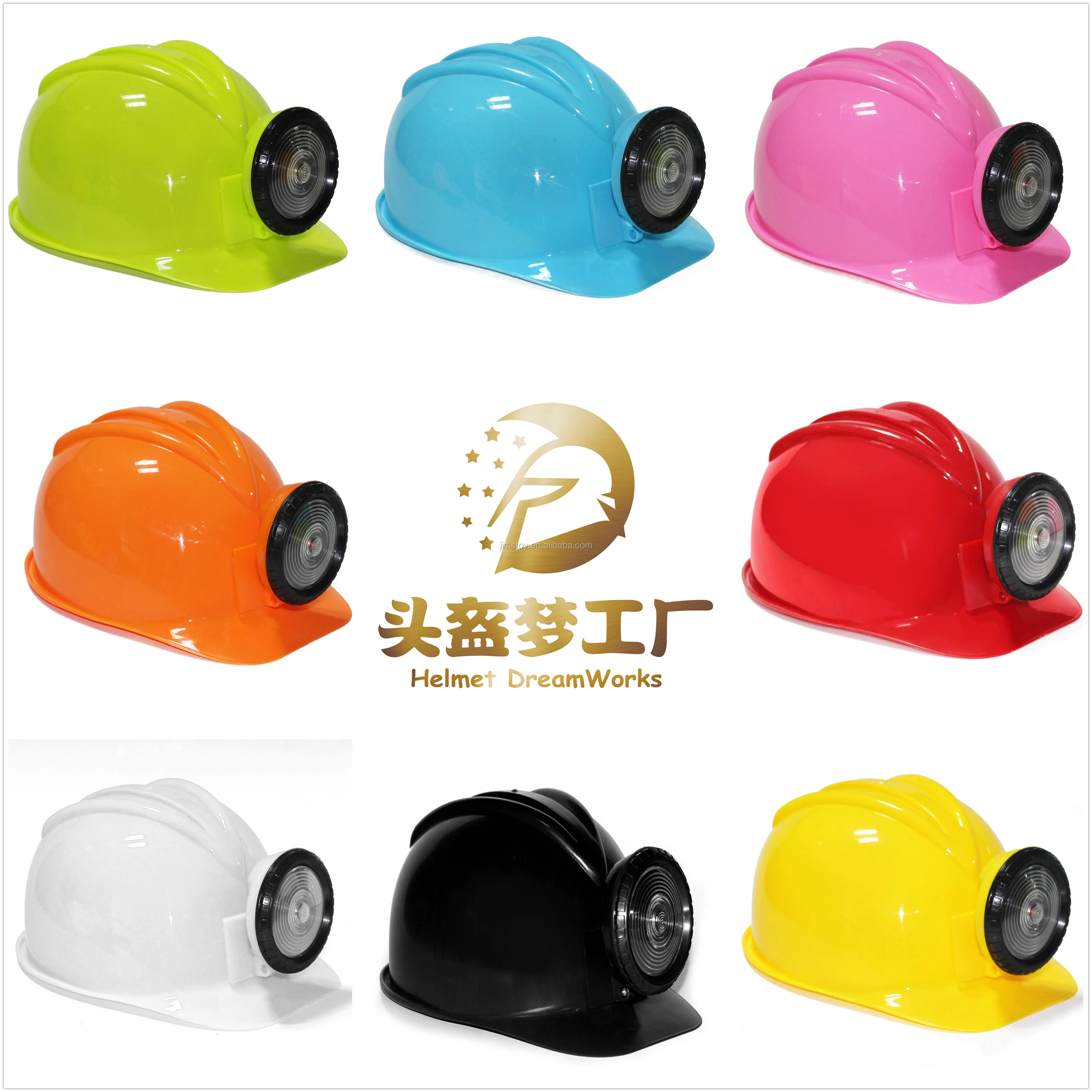 2020 Unisex Novelty Miner's Helmet With Light Construction Helmet Light ...