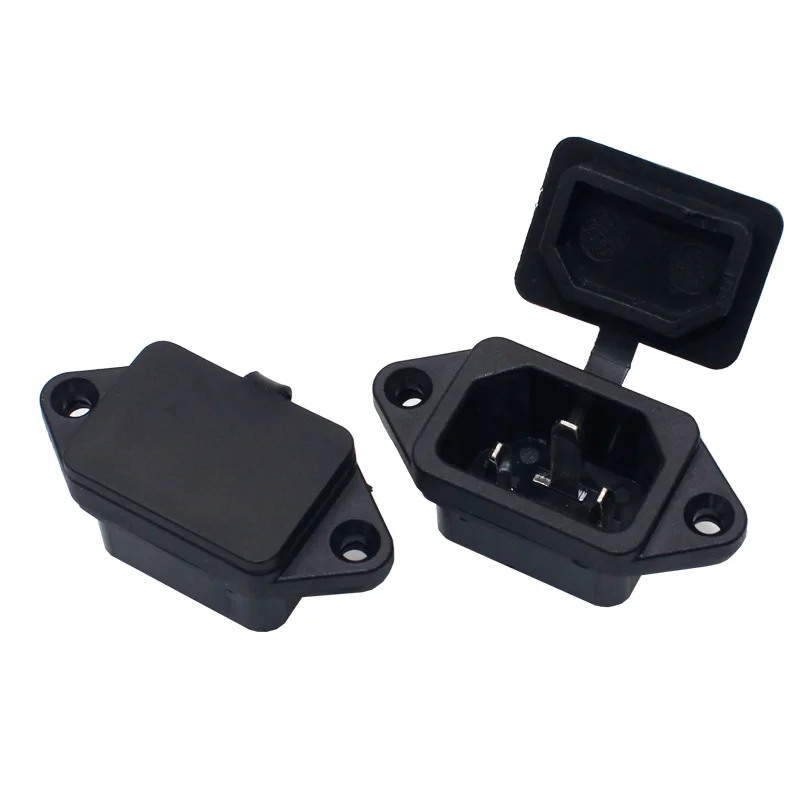 Iec Ac Power C14 Socket With Waterproof Cover New Energy Electric ...
