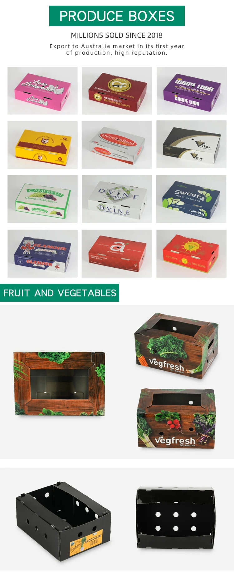 PE Box Oyster - Corrugated Plastic Box for Seafood Packaging