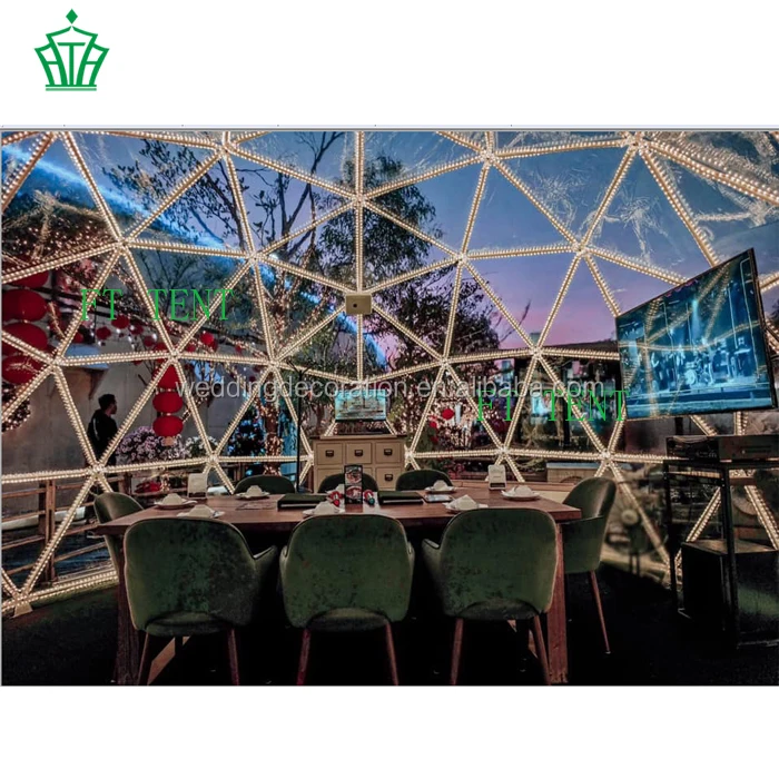 4m Igloo Geodesic Restaurant - Clear Transparent Dome Tent