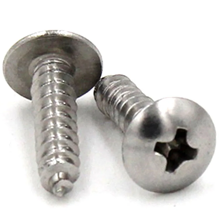Stainless Steel 304 Cross Recessed Truss Head Ta Self Tapping Screws ...