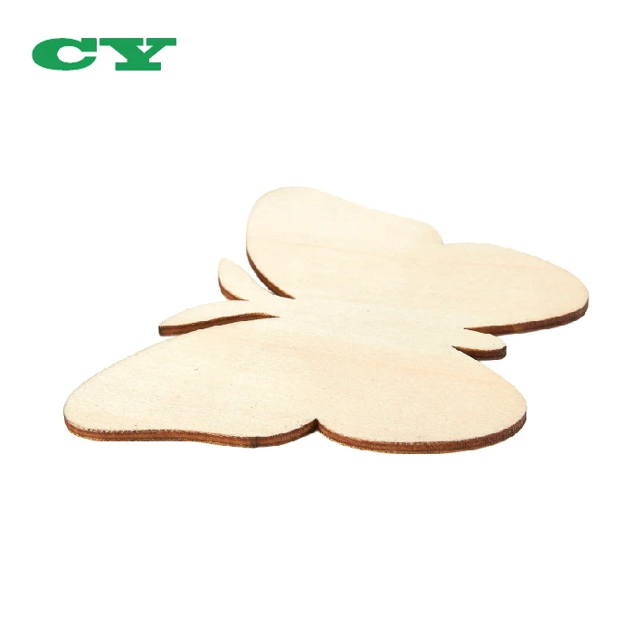 Unfinished Butterfly Shaped Wood Cutout For Wooden Craft Diy Projects ...