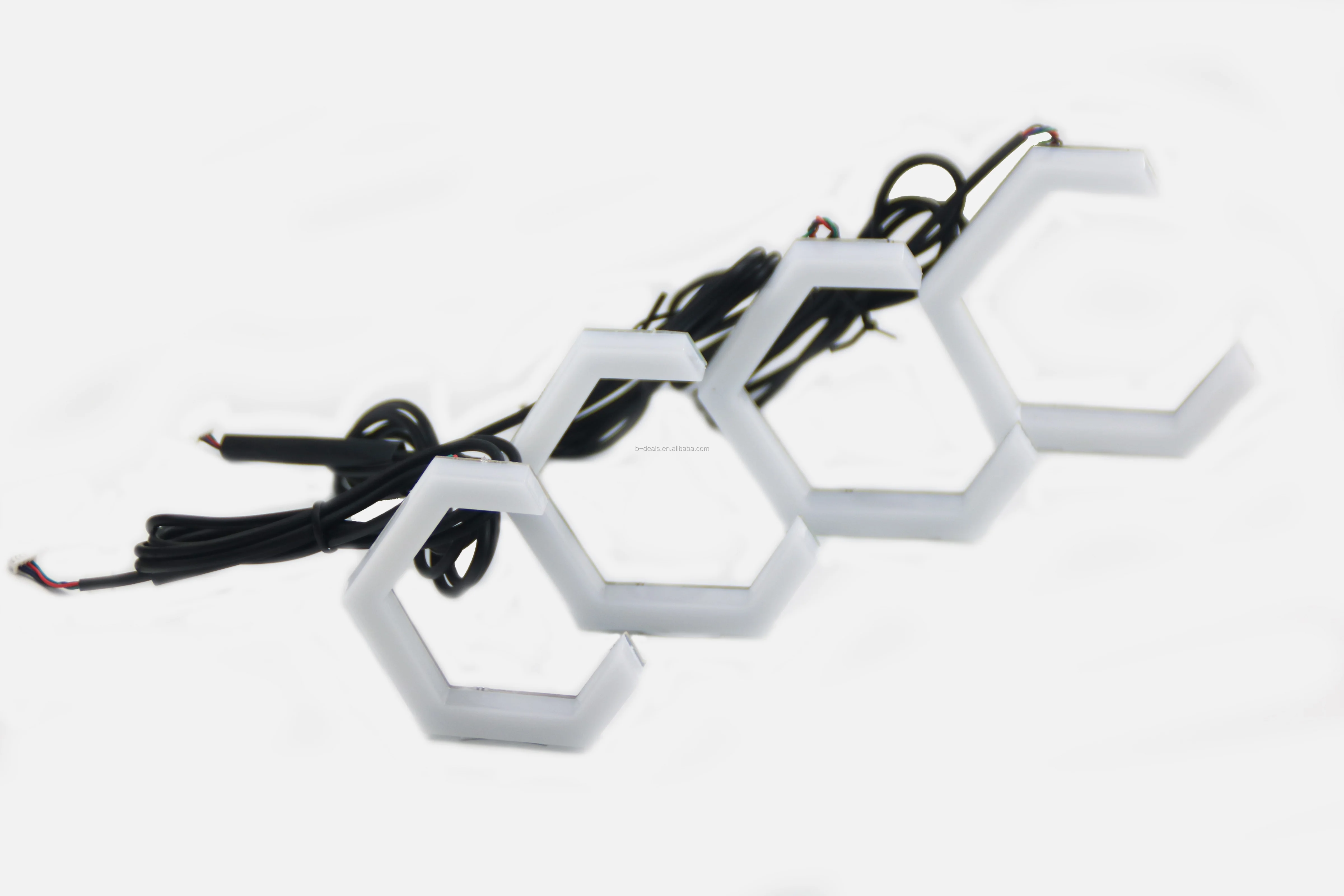 RGB Hex Halos Rings LED Angel Eyes for Projector Lens Halo Ring