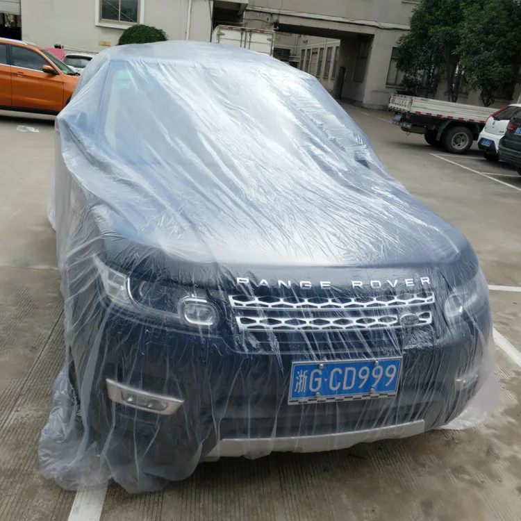 High Quality Disposable Plastic Car Cover Pe Transparent Disposable ...
