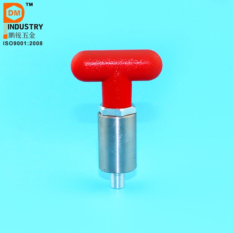 1/4 Pin Diameter Red T Handle Spring Loaded Pull Lock Pin - Buy Lock ...