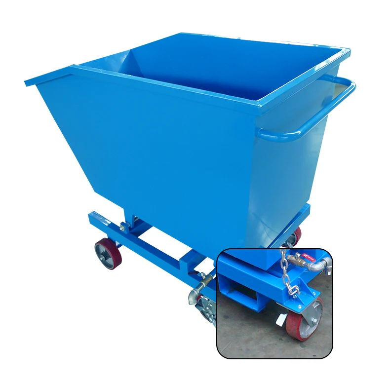 Durable Heavy Duty Castor Steel Hopper for Steel Scrap Dump Hopper ...