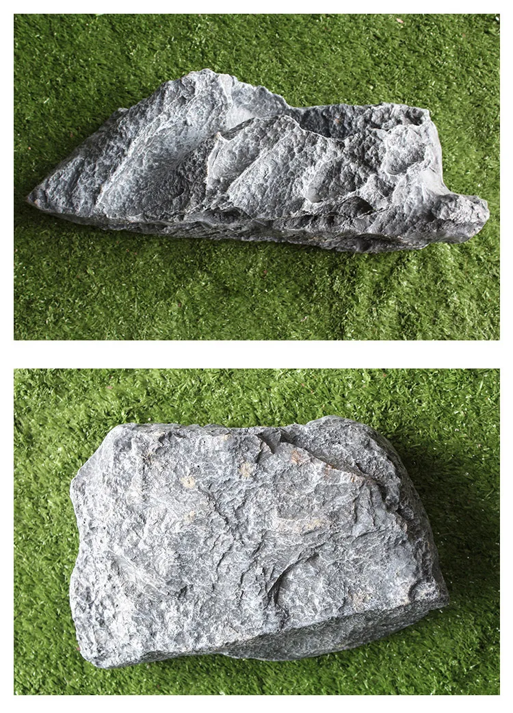 Hot Resin Fiberglass Indoor Artificial Rocks Hollow Stone For Home ...