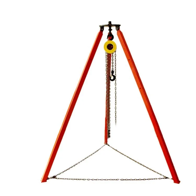 Hand Chain Hoist Lifting Triangle Bracket 1T-3T, 3m Telescopic Tripod ...
