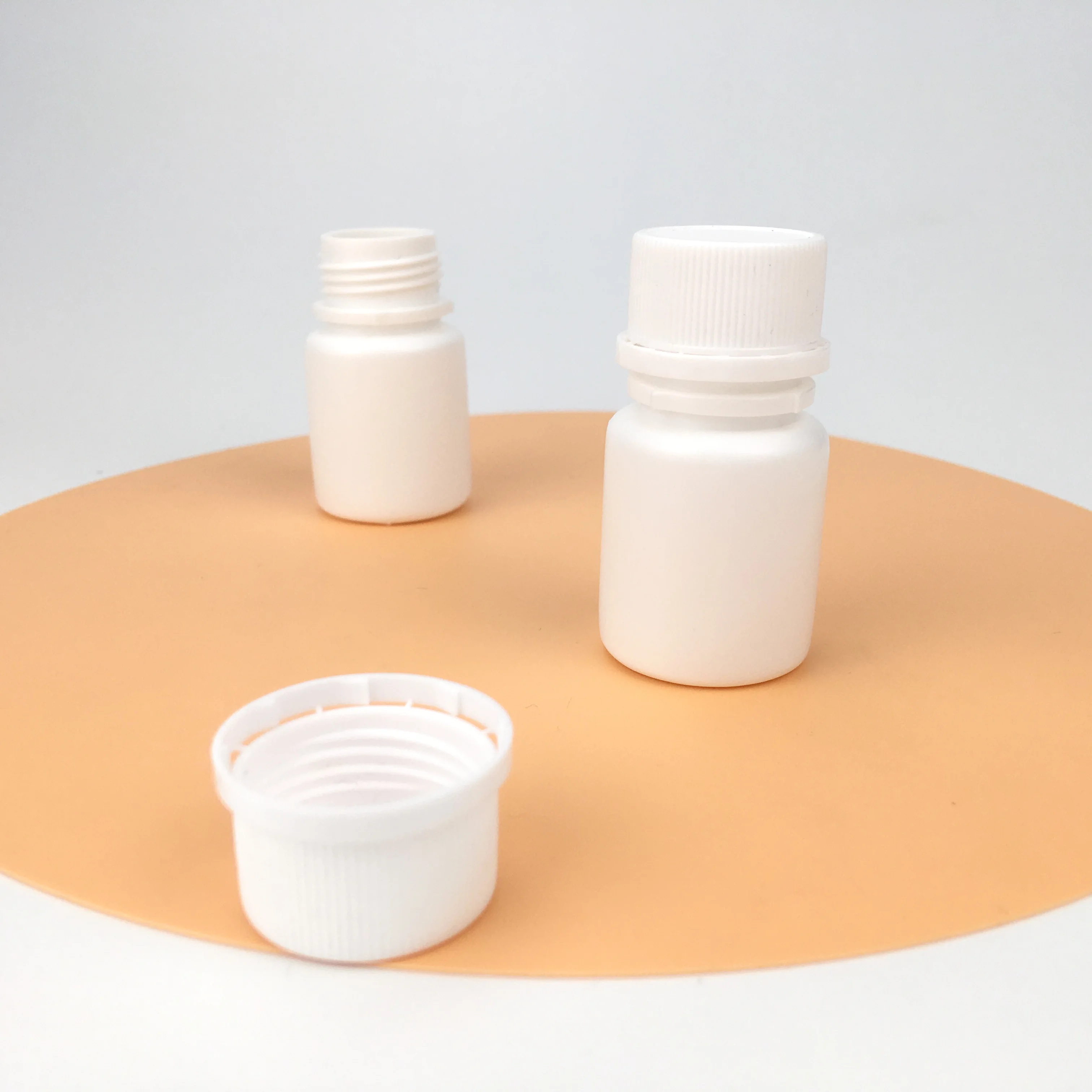 100pcs/lot 20ml 20cc Hdpe White Plastic Small Pill Bottles Capsule ...