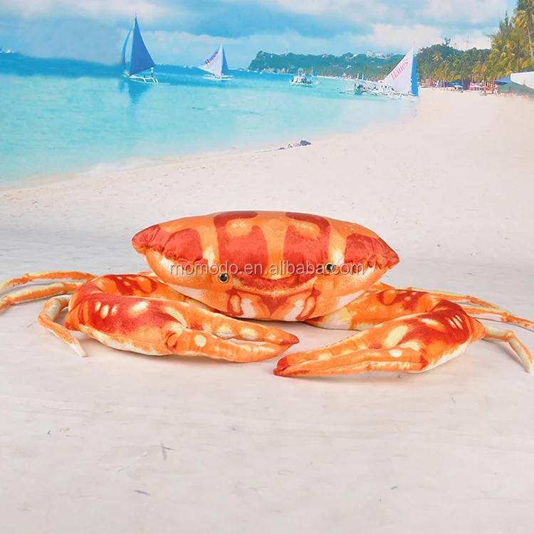 Red Plush Crab Stuffed Animal Toy - Fun & Realistic