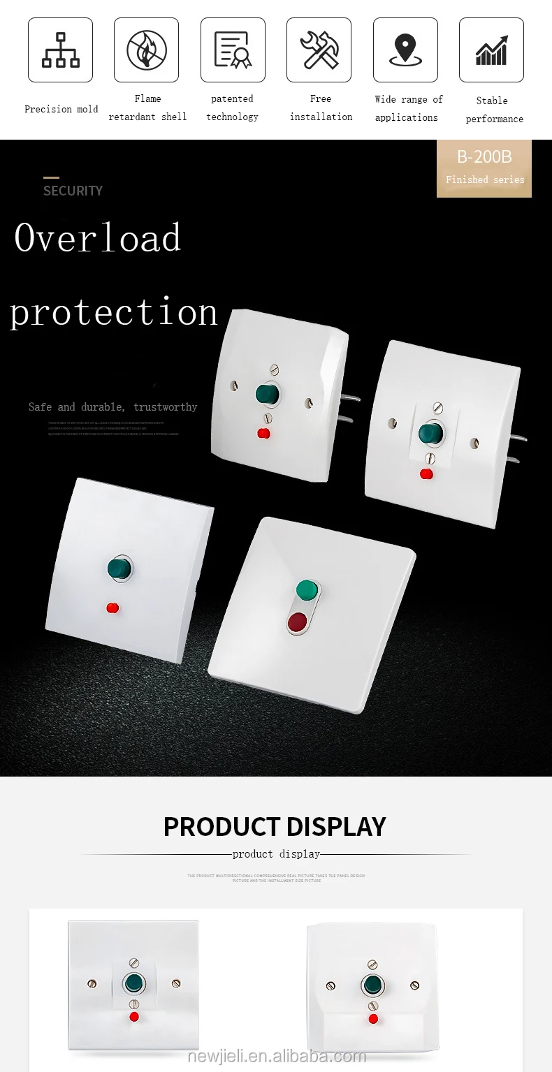 Interrupteur Dismatic 230v 20a Avec Deux Boutons Poussoirs 200b Mcb ...