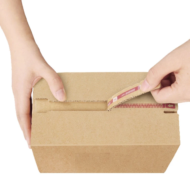 Moving Easy Tear Paper Kit With Tape-free Open Zipper Corrugated Carton ...