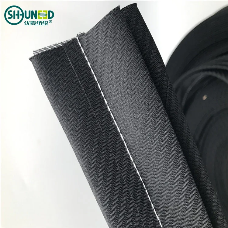 White And Black Woven Waistband Herringbone/fishbone Waistband Lining ...