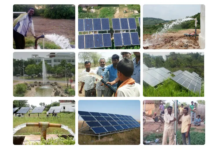 10kw Deep Well Solar Water Pump System 6 Inch Hybrid Submersible Solar ...