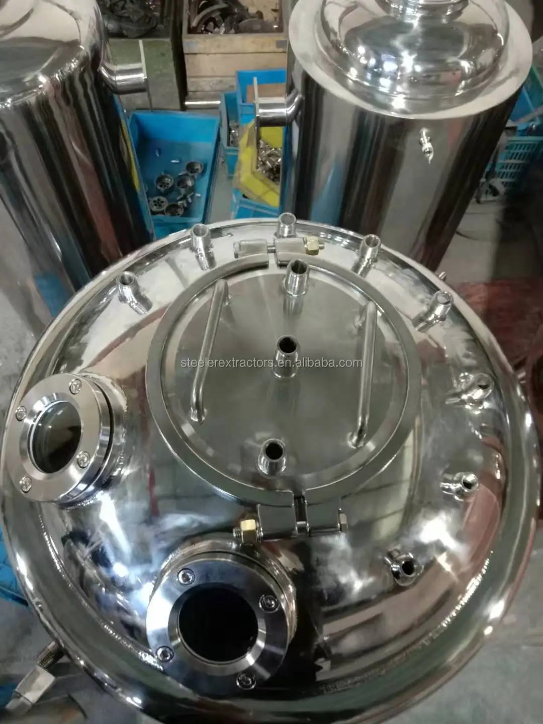 Double Jacketed Stainless Steel 24" X 24" Solvent tank with Cooling ...