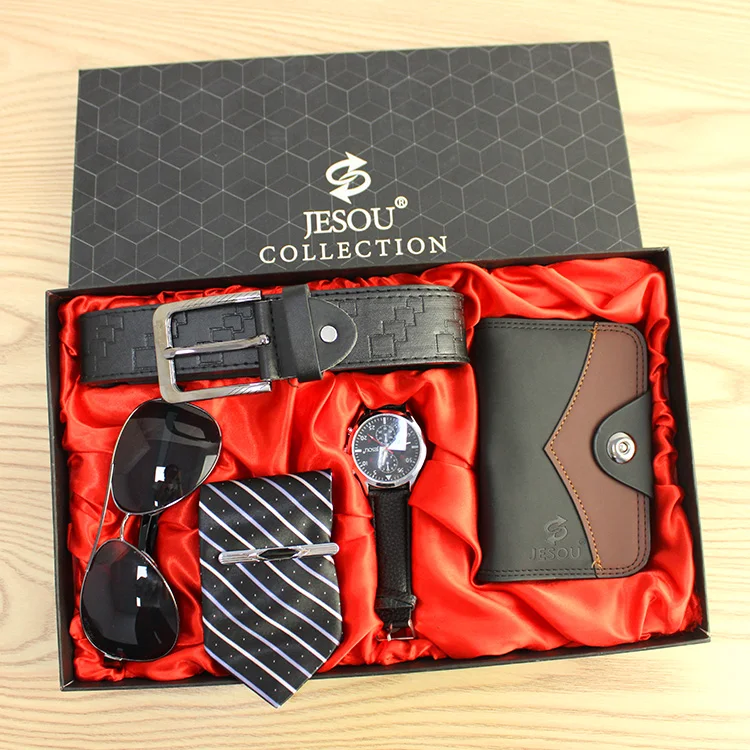 2020 JESOU Latest Men's Watch - Luxury Simple Quartz Gift Set