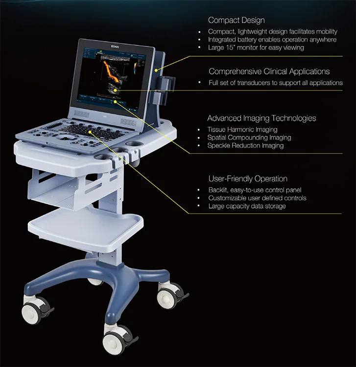Edan Portable Ultrasound Machine U60 with CE Certification