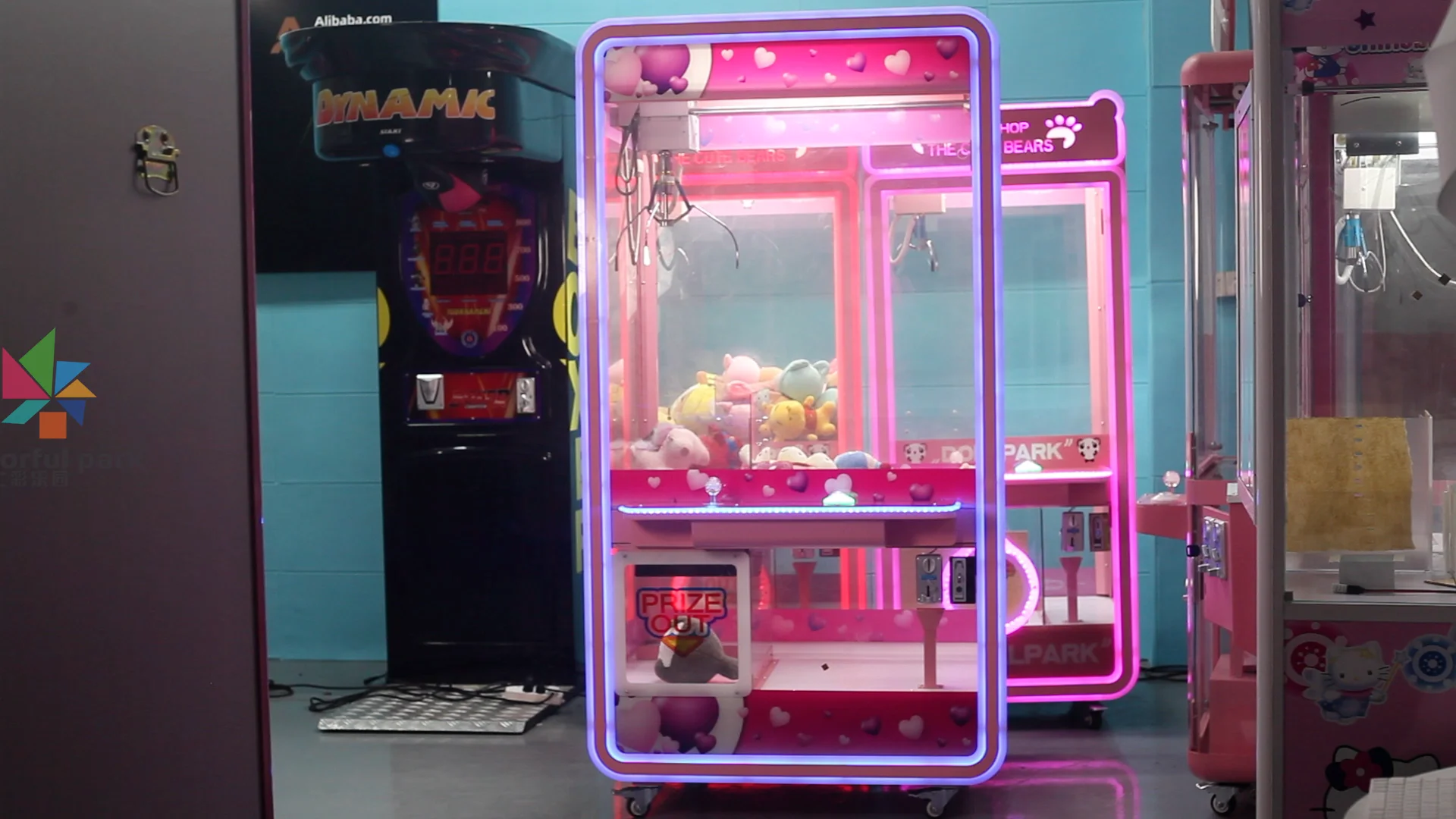 Colorful Park Vending Machines /plush Toy For Claw Machine /stuffed ...