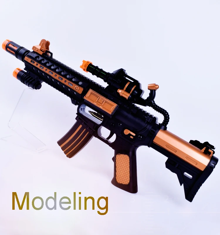 Kids Army Toy Guns - Plastic Spray Painting B/O Gun with Sound