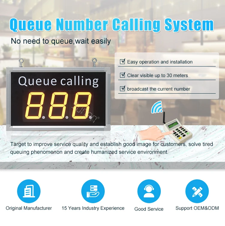 Portable and Wireless Queue System for Restaurant| Alibaba.com