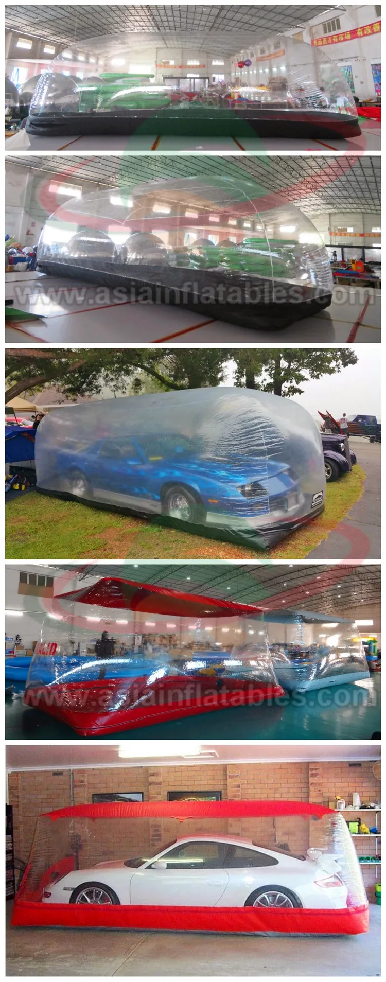 Air Inflatable Heated Hail Proof Protection Car Cover Tent