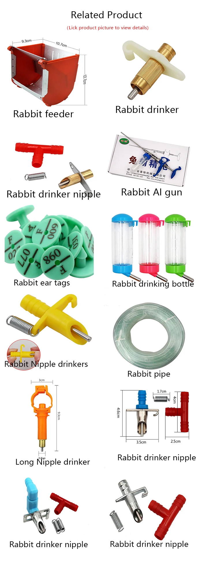 Customized Plastic Rabbit Ear Tags for Animal Management ...
