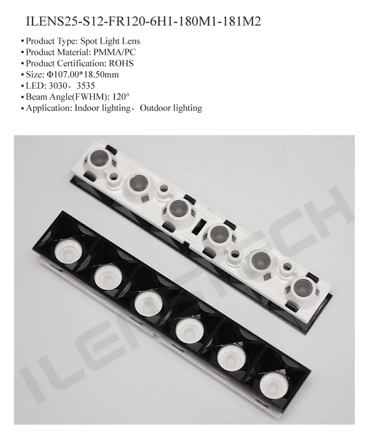Ilenstech Optical 120 Degree Spot Light Led Module Lens 3535 Linear ...