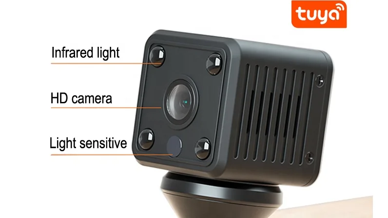 Tuya 2.0mp Mini Cctv Camera Alexa Google Mini Spy Wifi Wireless Hidden ...