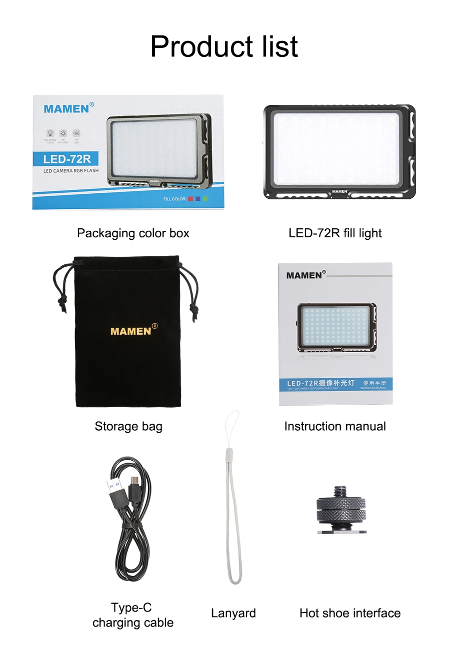 Best Ultra-thin Led Rgb Pocket Studio Lights Camera Mini Photo And ...