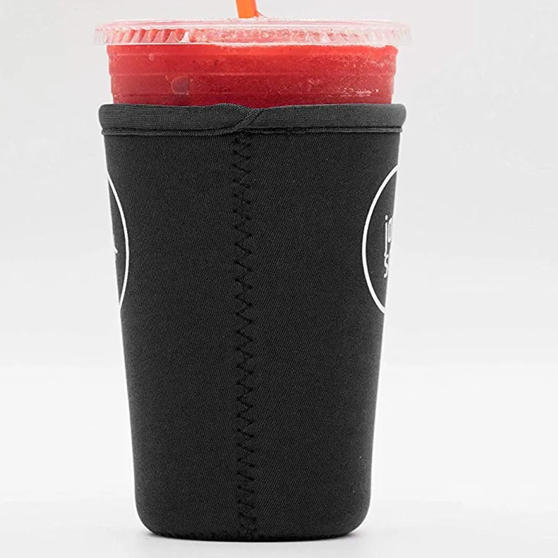 Reusable Iced Coffee Sleeve Cup Insulator Sleeve For Cold Beverages And ...