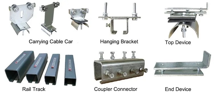 C Rail Cable Trolley System - Efficient Power Transmission
