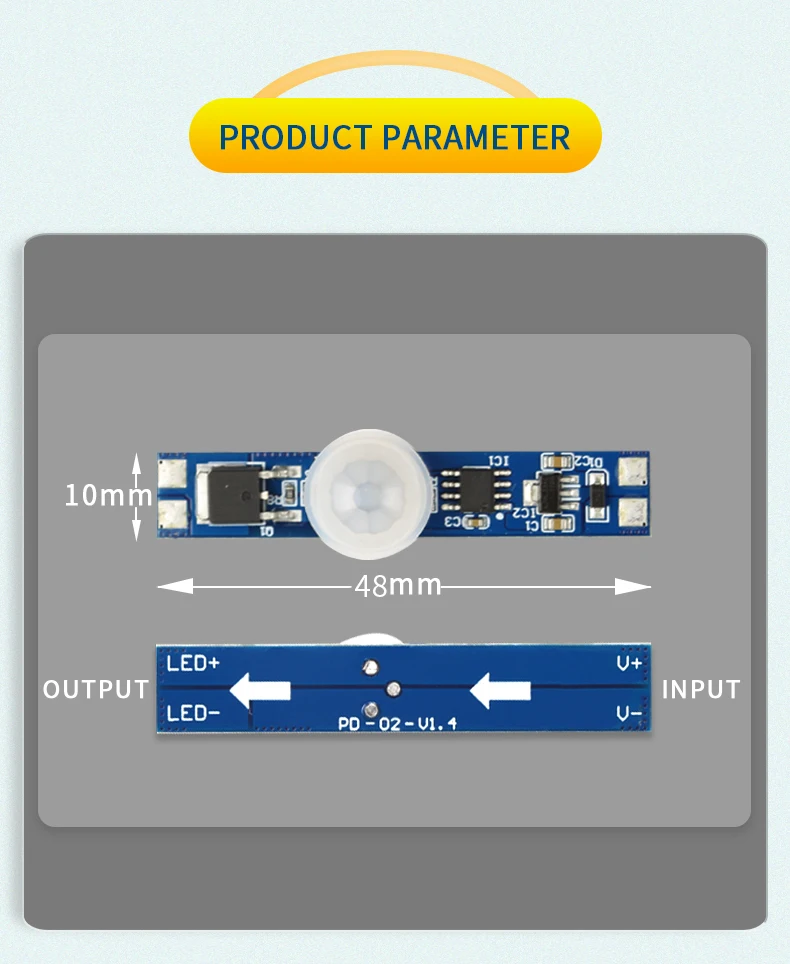 Raymotion 12V Infrared PIR Sensor - Intelligent Lamp Control