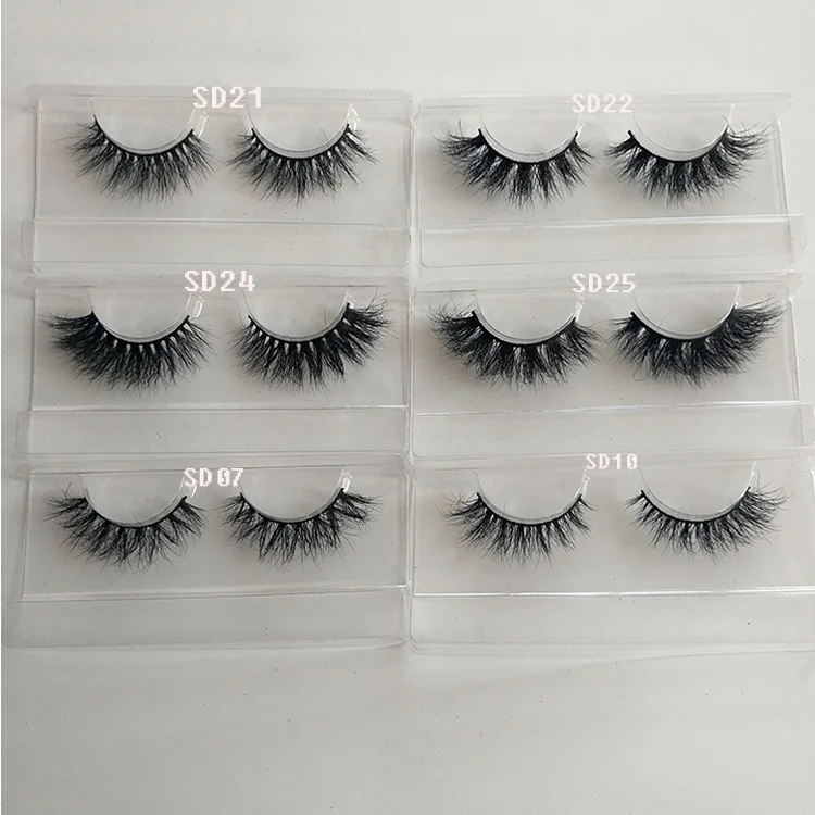 Short Fluffy 3d Real Mink Eyelashes 10mm To 15mm Short Length Eyelash ...