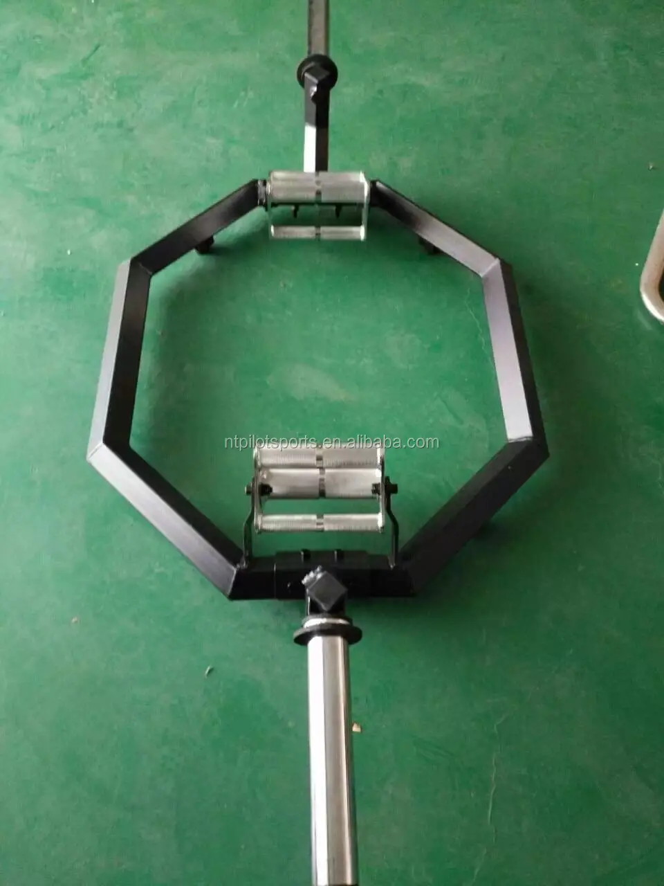 Pilot Sports Barbell Weightlifting 1 Inch Multi Grip Hex Trap Bar Hex ...