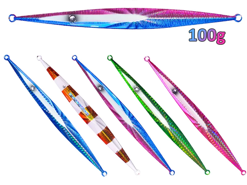 68# 100g Fast Fall Jigs Fishing Lures Jig 5 Colors Factory Wholesale ...