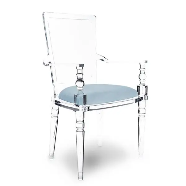 Transparent Perspex Lucite Armchair Modern Dining Chairs - Buy Modern ...