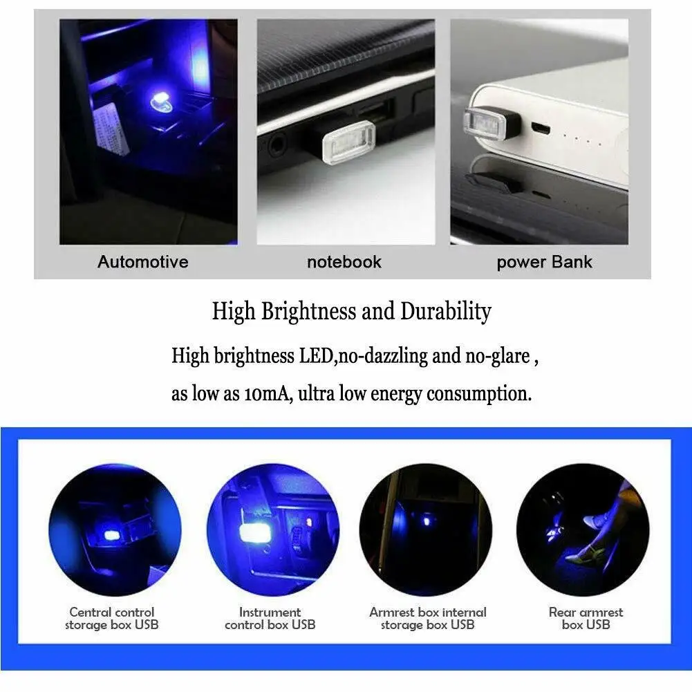 USB LED Car Interior Lighting - Ambiance & Durability