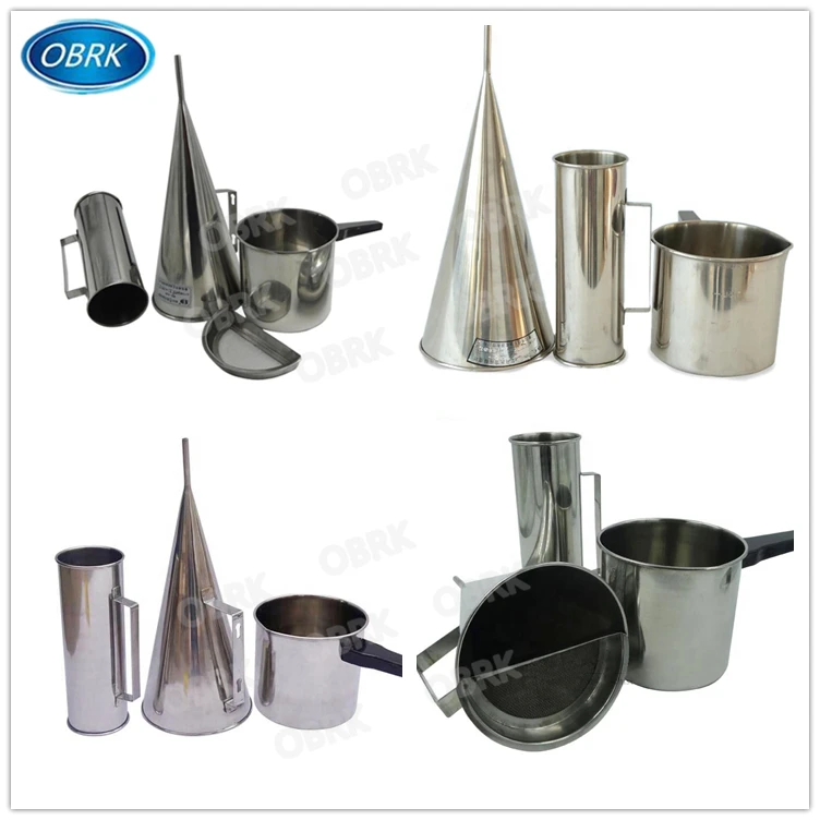 Mud Viscosity Flow Cone Apparatus Slurry Test Kit Marsh Funnel Viscometer