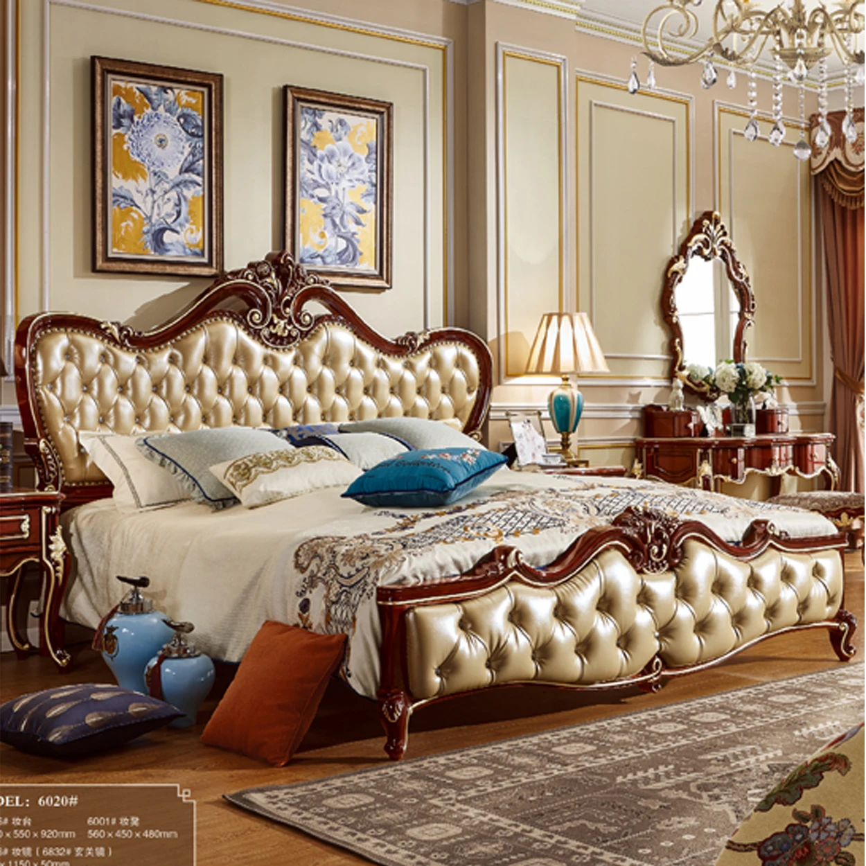 Arab Design Royal Luxurious King Bedroom Set For Home Bedroom ...