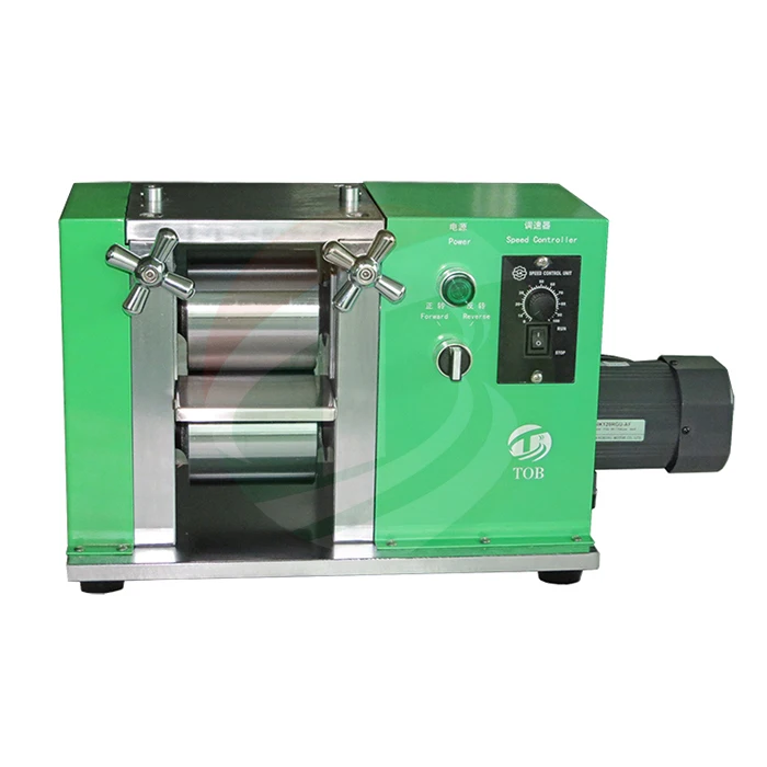 100mm Width Lab Small Hand Manual Battery Roll Press Machine